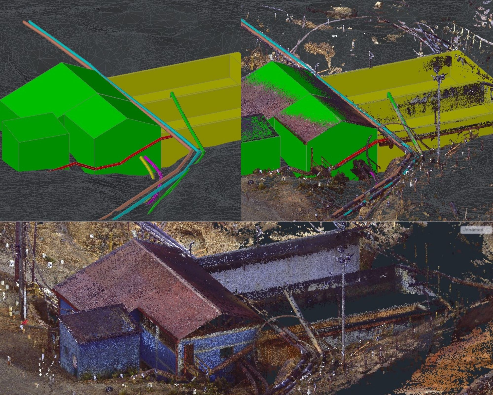 Geodesy, drone flight and laser scanning: Minera Volcan in Cerro de ...